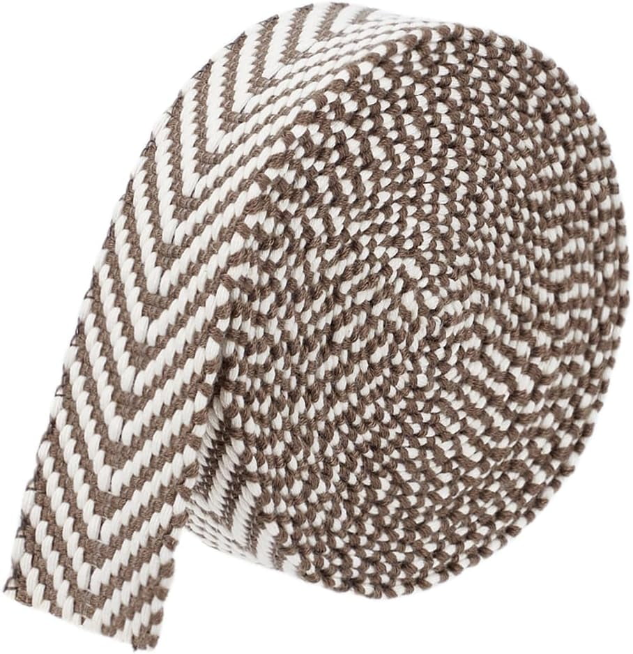 5 Yards Polycotton Webbing 1-1/2 inch Wide Olive Jacquard Ribbons Flat ...