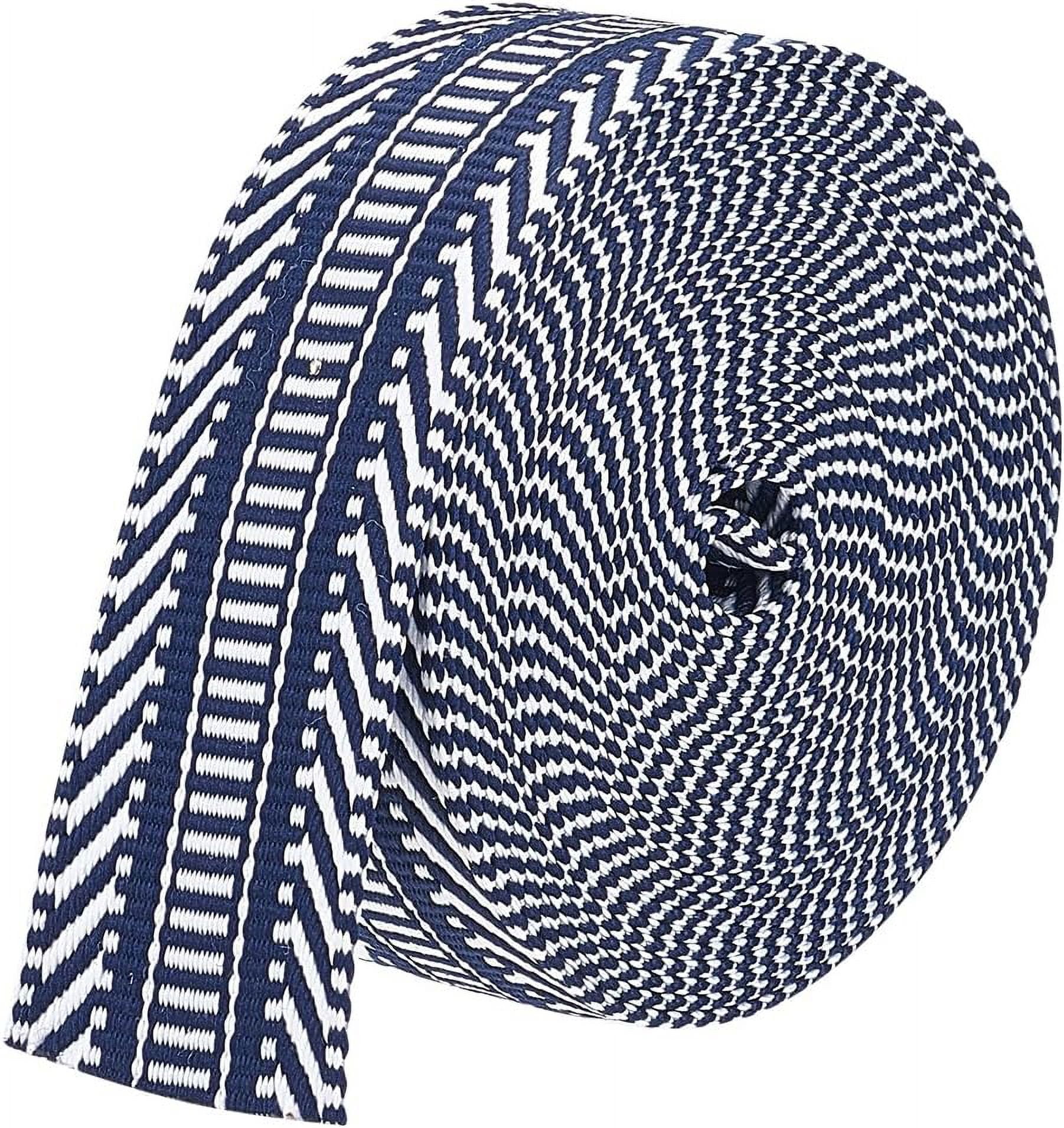 5 Yards Polyester Jacquard Webbing 1-1/2 inch Stripe Pattern Strap ...