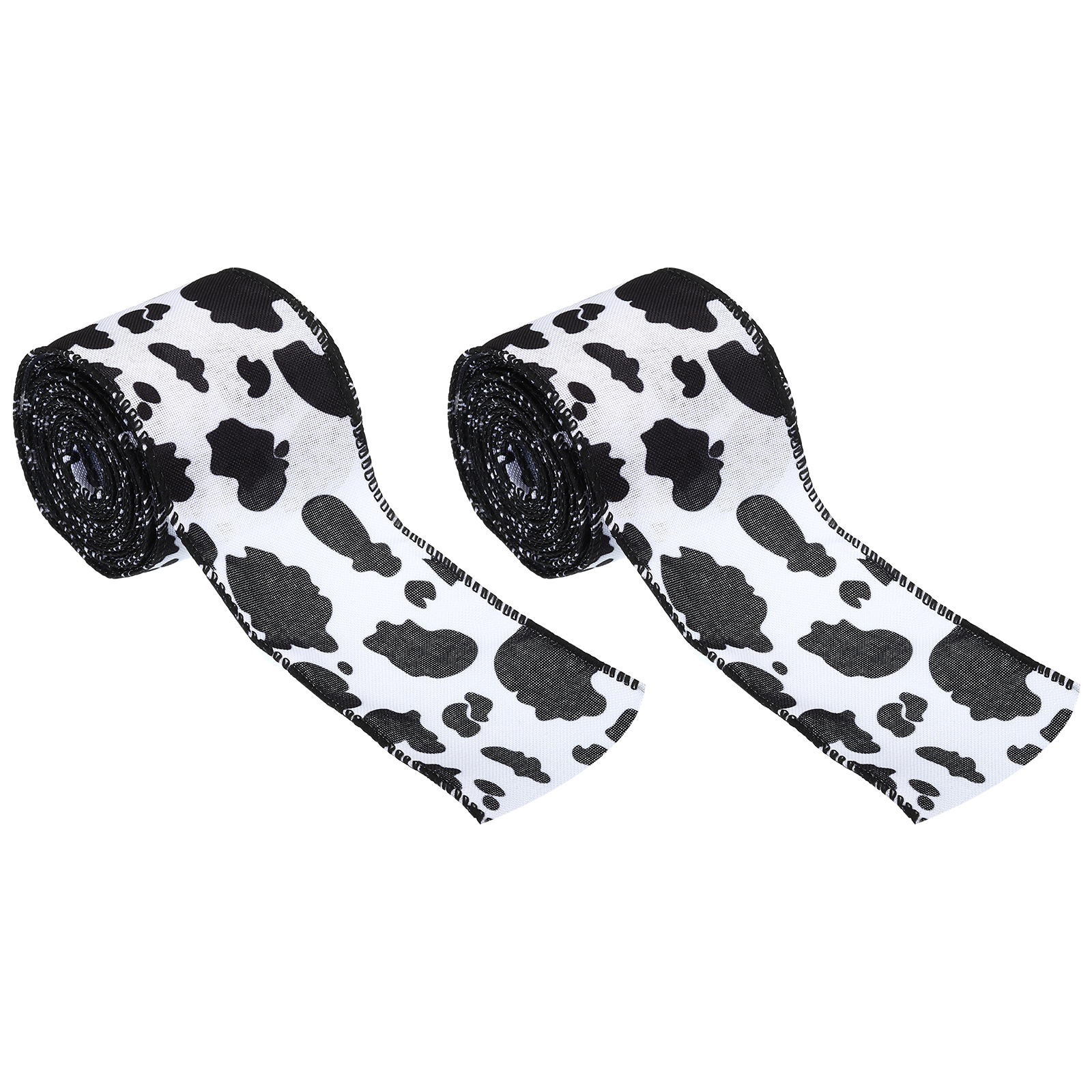 5 Yards Ribbon for Gift Wrapping, 2pcs 63mm (2 1/2inch) Cow Print ...