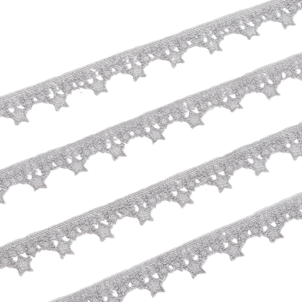 5 Yards Star Venice Lace Trim Light Grey Embroidery Lace Ribbon Trim ...