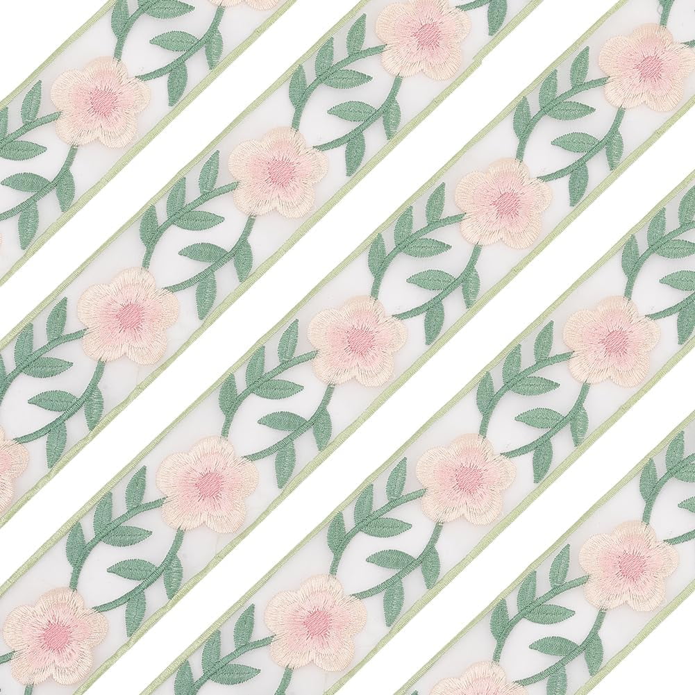 5 Yards Vintage Lace Trim Ribbon 2 Inch Embroidery Floral Sewing Lace ...