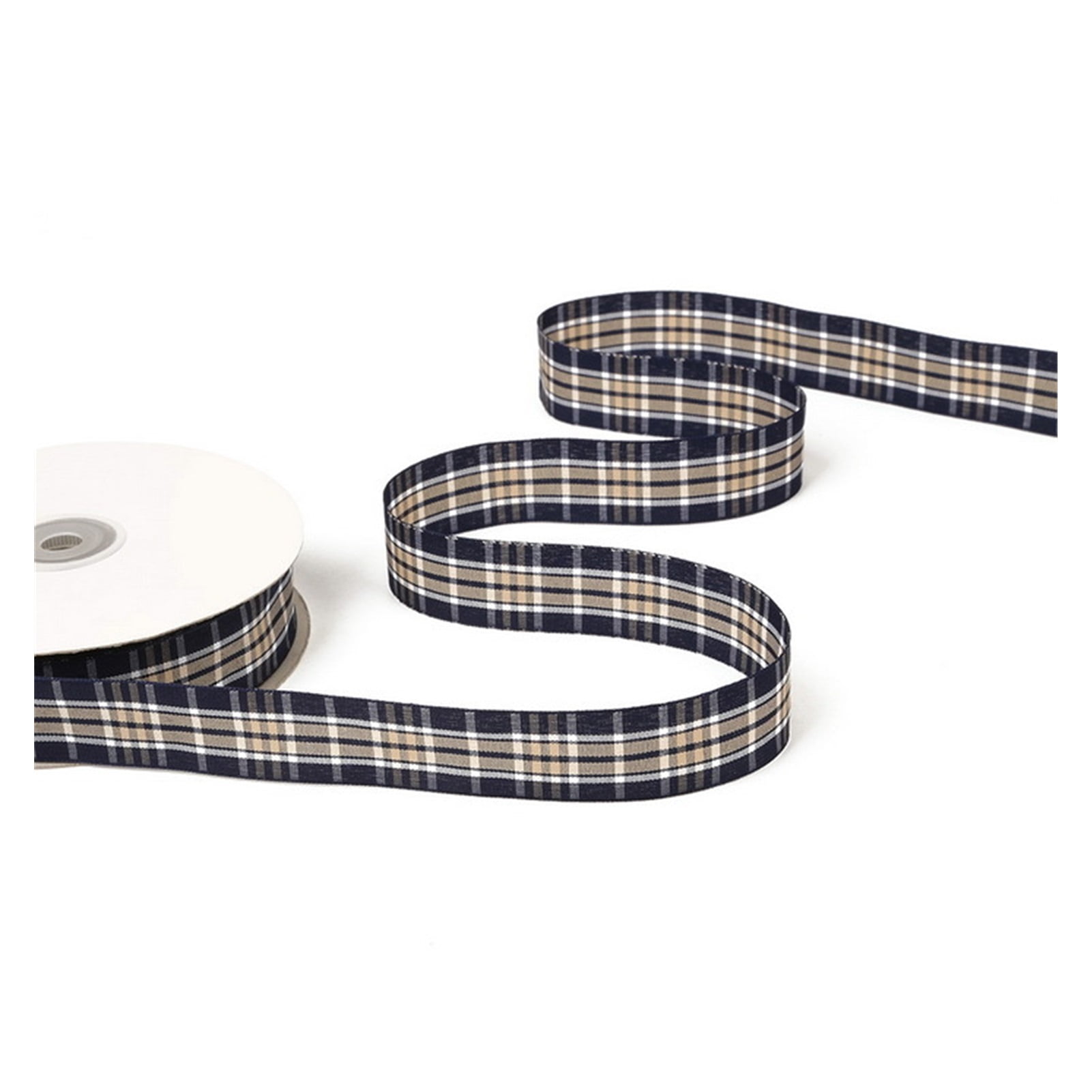 5 Yards/roll 25mm Grid Printed Polyester Satin Ribbon/DIY Handmade ...