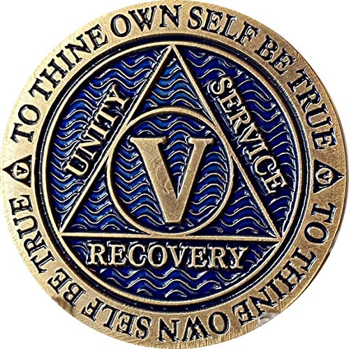 5 Year AA Medallion Reflex Antique and Blue Color Bronze Chip - Walmart.com