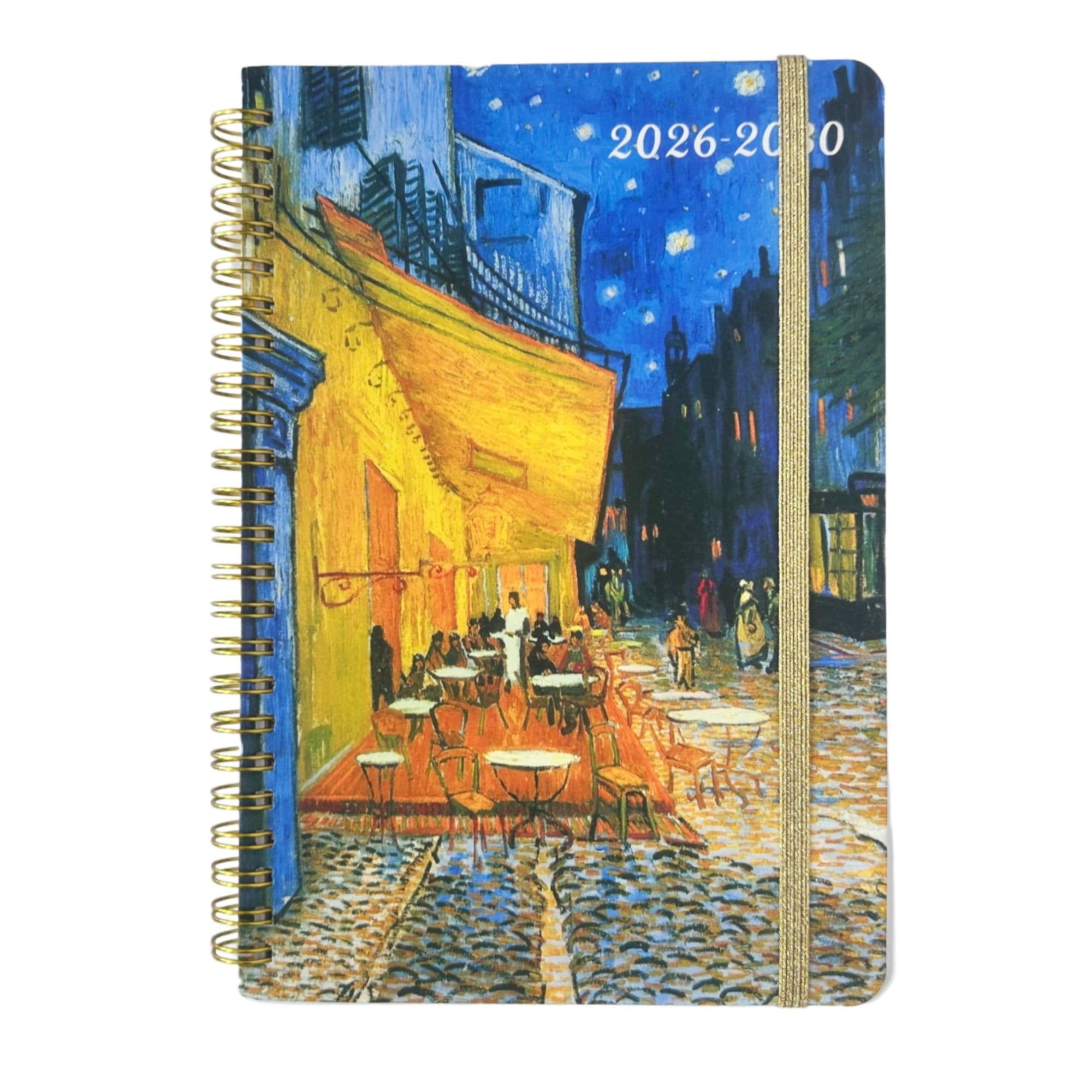 5-Year Family Planner 2026-2030, Floral & Abstract Design Spiral Bound ...