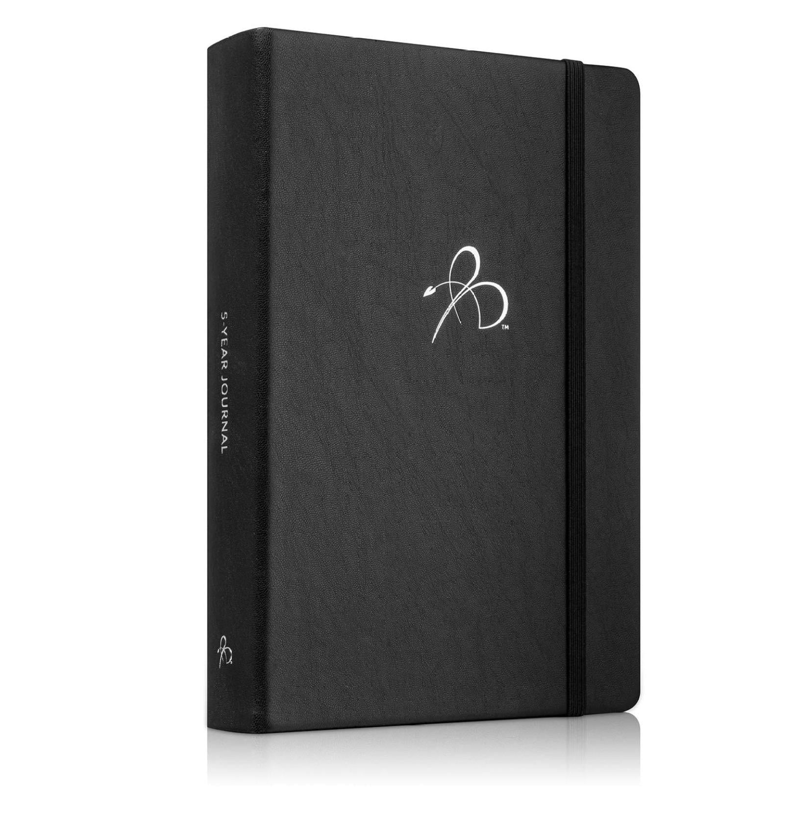 5 Year Journal - Vegan Leather Journal w/Daily Entries – Black Memory ...