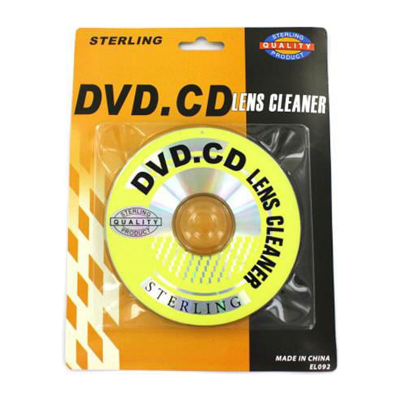 5'' Yellow CD and DVD Lens Cleaner - Pack of 36 - Walmart.com
