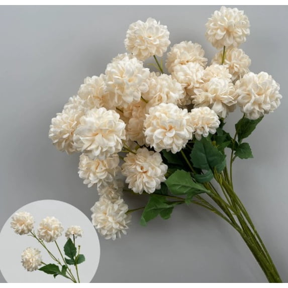 5 artificial flower balls - 4-headed hydrangea flowers for weddings ...