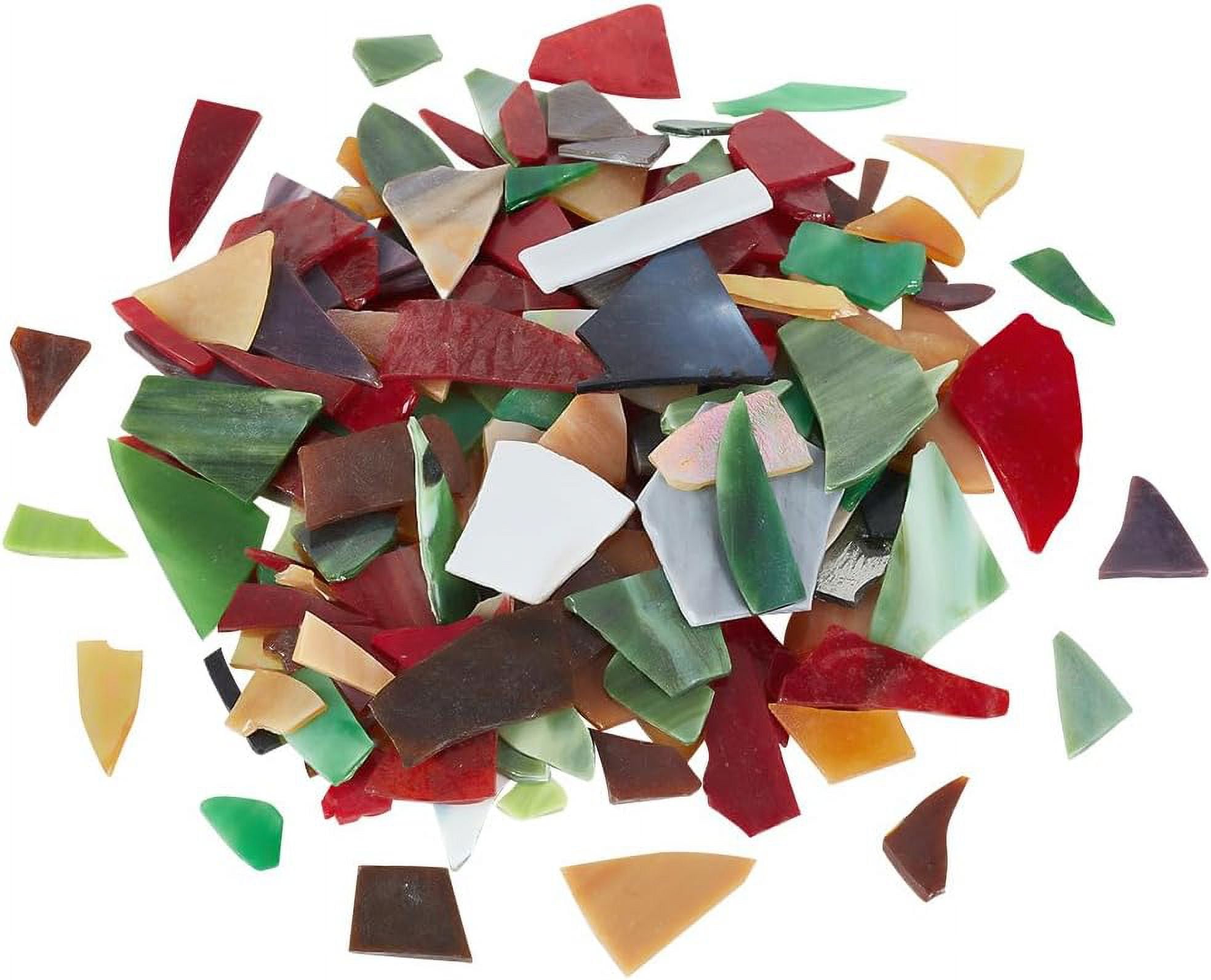 5 bag Multi-color Glass Mosaic Tiles Irregular Shape Mosaic Tiles for DIY Mosaic Art Crafts ...