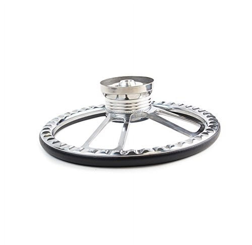 5-bolt Steering Wheel 14 Inch Aluminum with Black Wrap and Horn ...