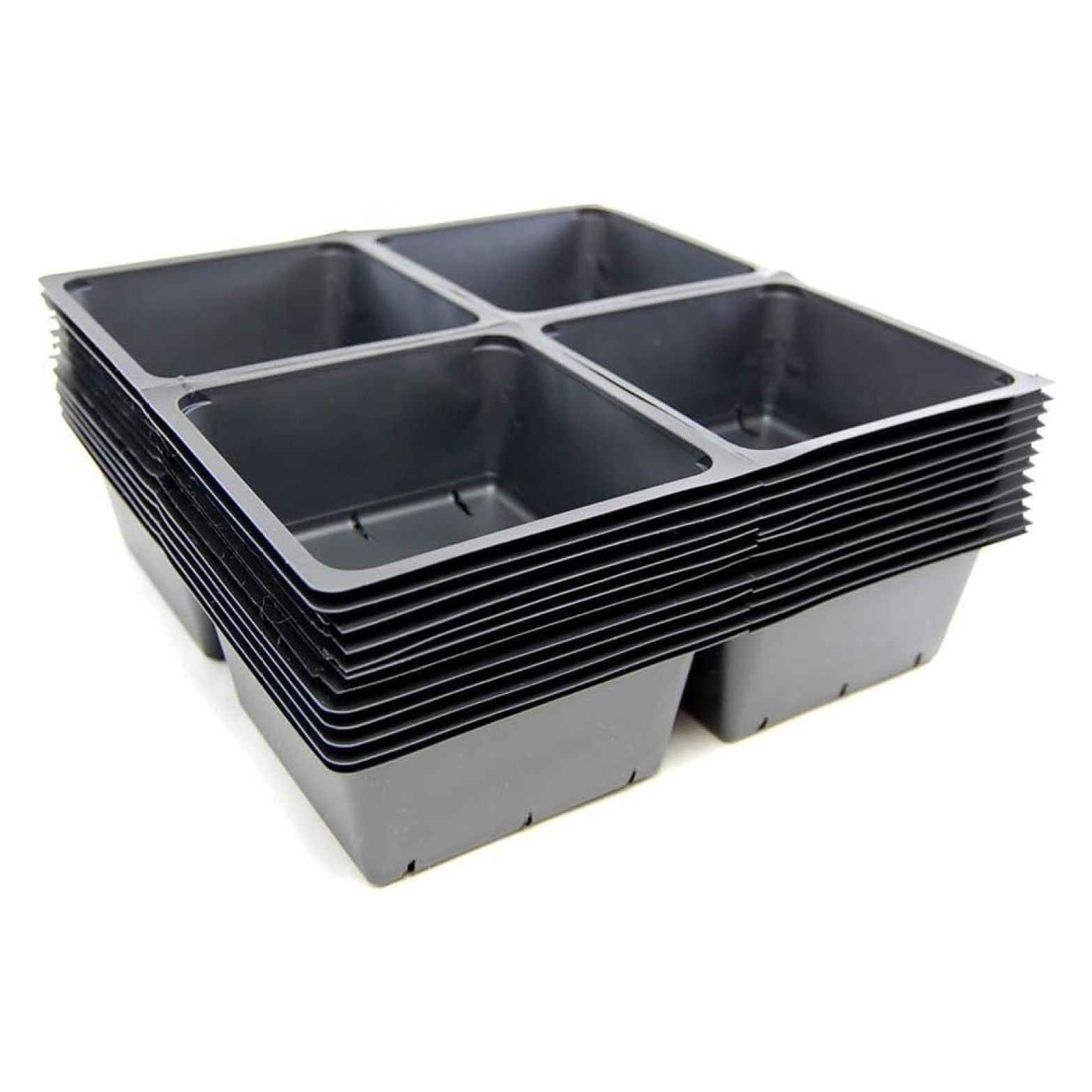 5" by 5" (2" Deep) Garden Germination Trays w/Drain Holes - 96 Pack ...