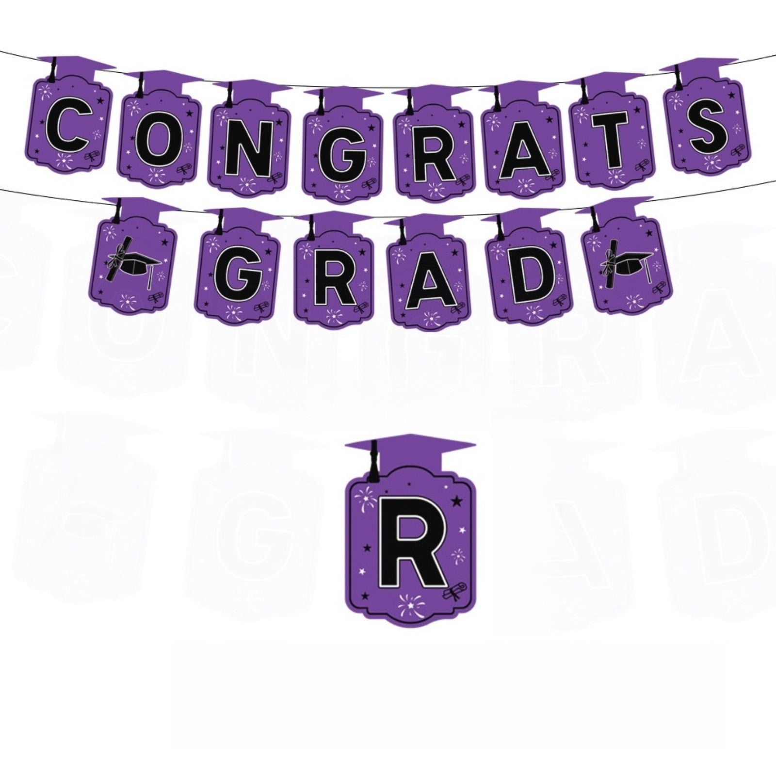 5-color 2026 graduation paper banner,indoor outdoor hanging sign ...