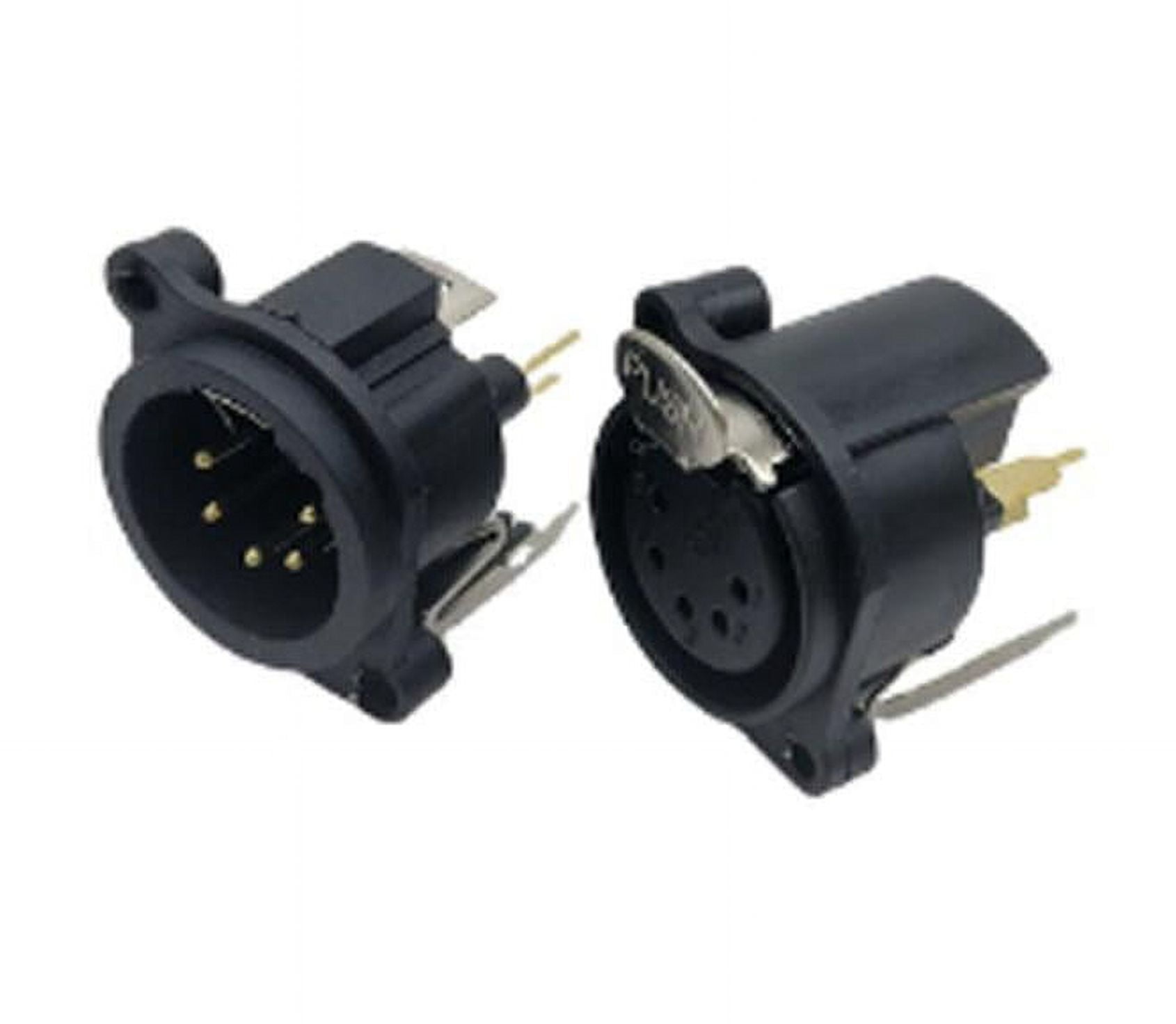 5-core audio jack non-dragon kanon plastic straight feet male and female speakers power ...