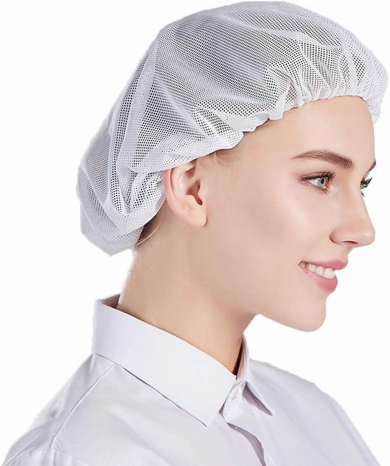 5 count Chef Hat Cooking Hair Net for Women Men Chef Works Hats Mesh ...