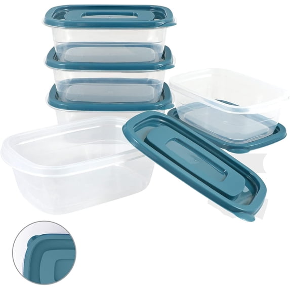 5 count Small Storage Containers,Freezer Microwave safe, Container Sets ...