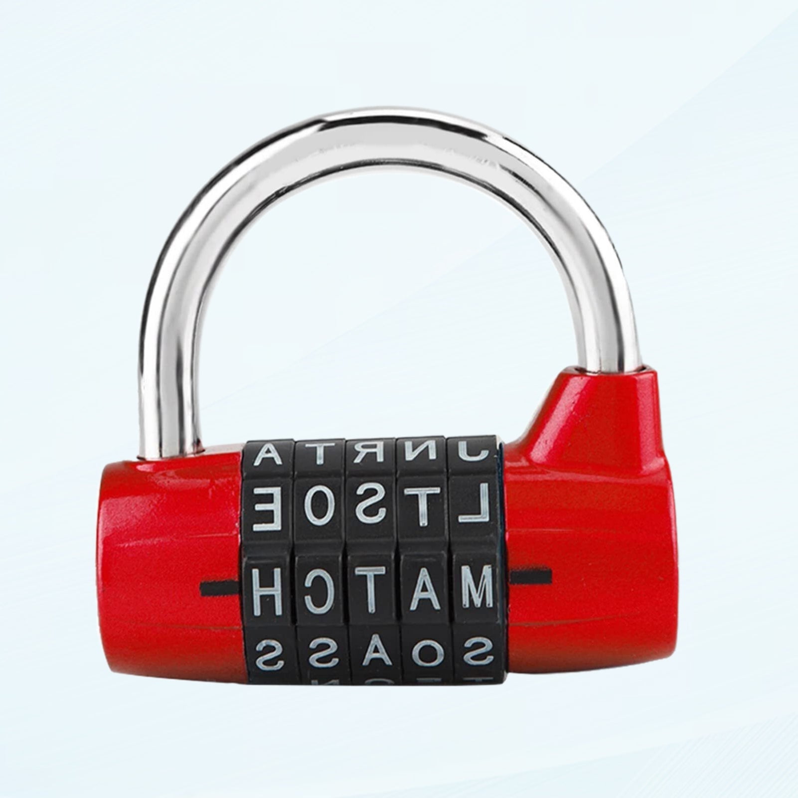 5 digit combination lock, padlock 5 letter word lock, outdoor ...