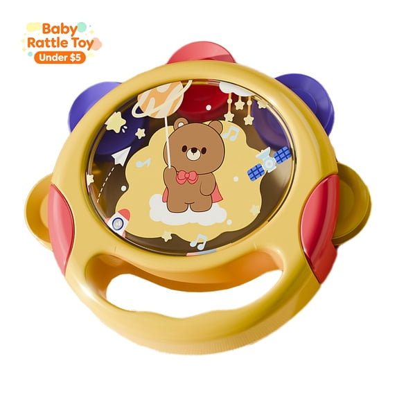 Under 5 dollar Baby Hand Rattle Maraca Shaker Toy, Infant Sensory ...