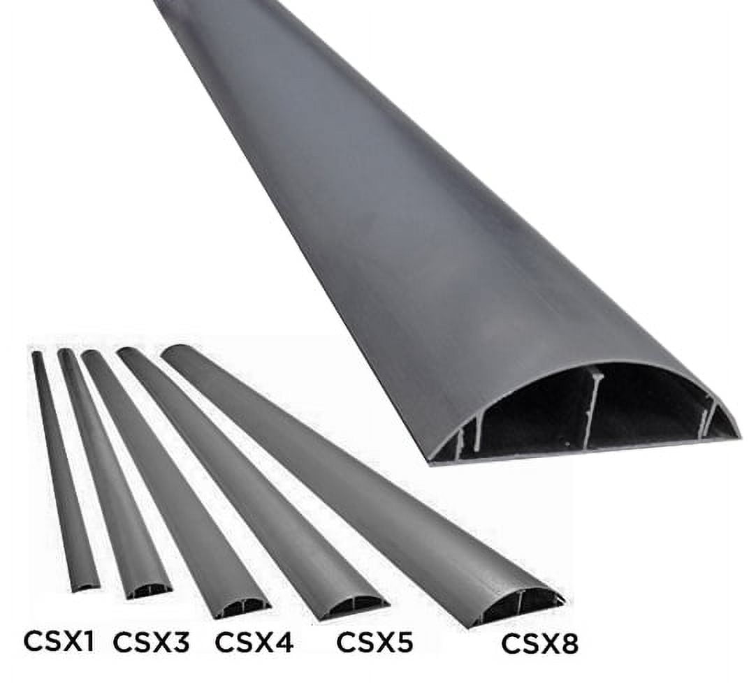 5 feet 2 Channel - 2.1"W x 0.7"H - Metal Cable Shield Cord Cover ...