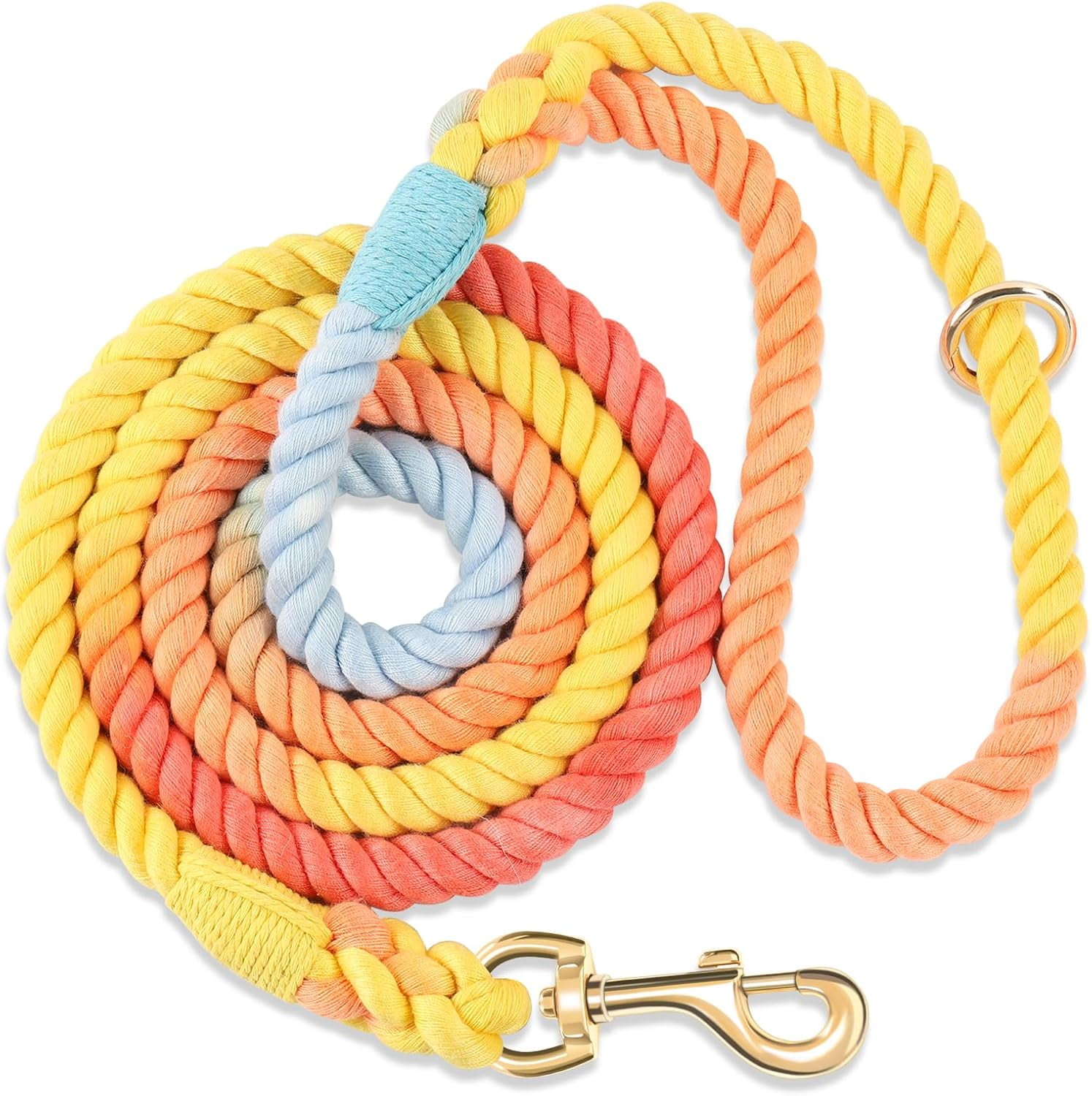 5-foot hand-woven cotton leash for small, medium and large dogs, new ...