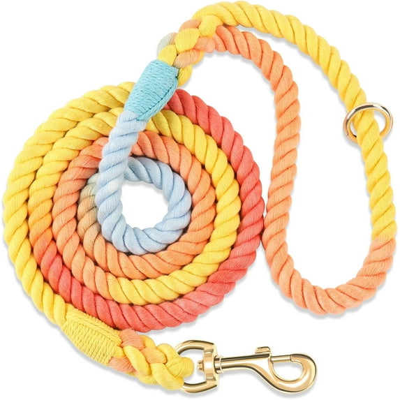 5-foot hand-woven cotton leash for small, medium and large dogs, new ...