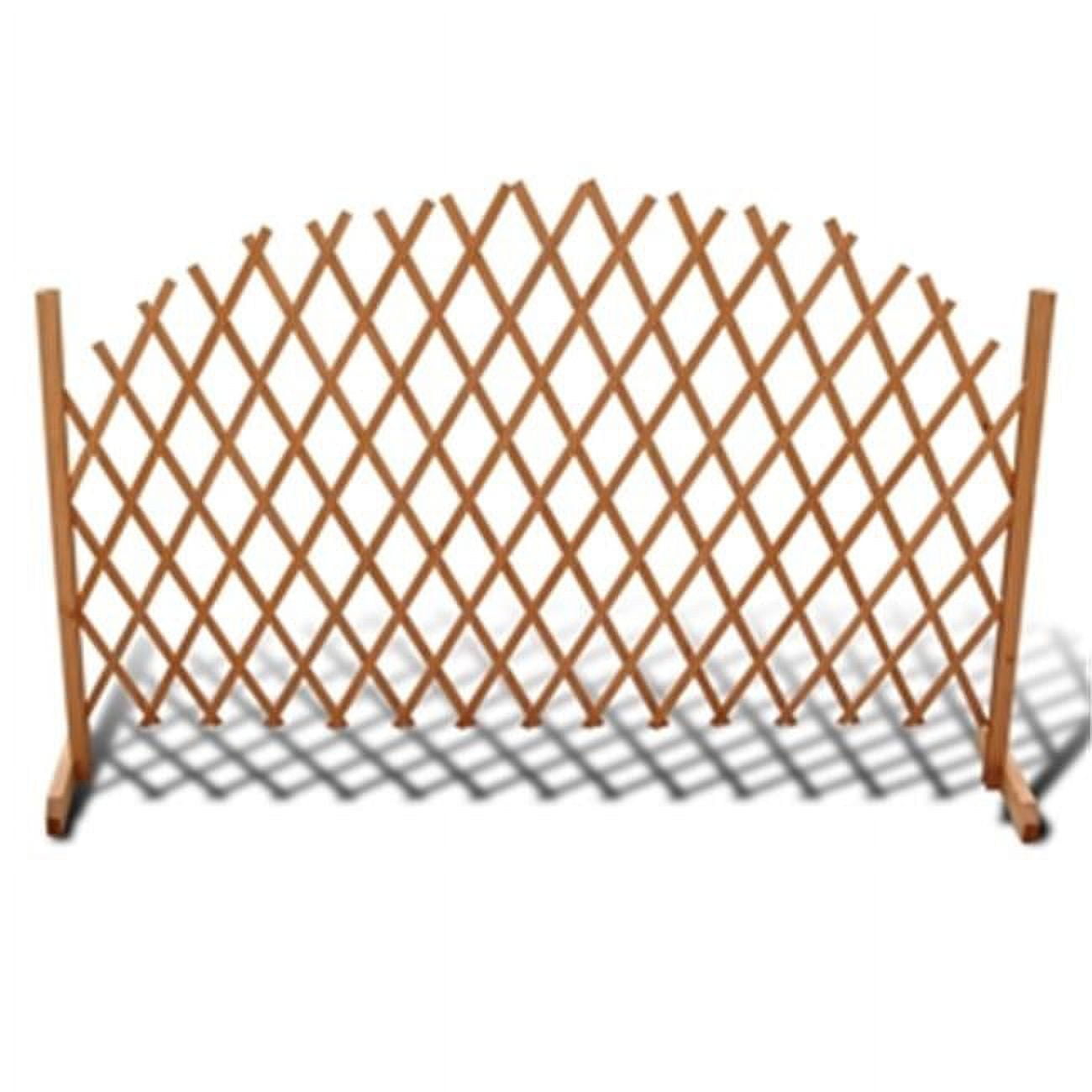 5 ft. 11 in. x 3 ft. 3 in. Extendable Wood Trellis Fence - Walmart.com