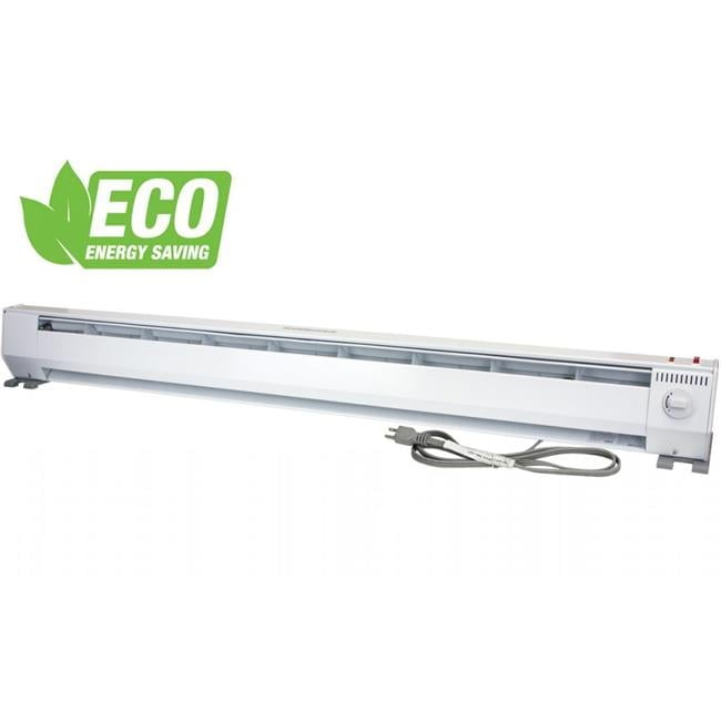 5 ft. 120V 750-1500W 2 Stage Eco Baseboard, White - Walmart.com