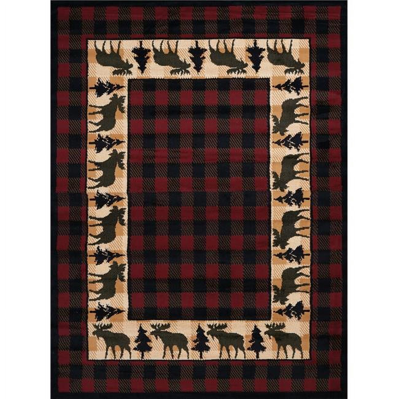 5 ft. 3 in. x 7 ft. 2 in. Legends Woodlands Area Rug, Multi - Walmart.com