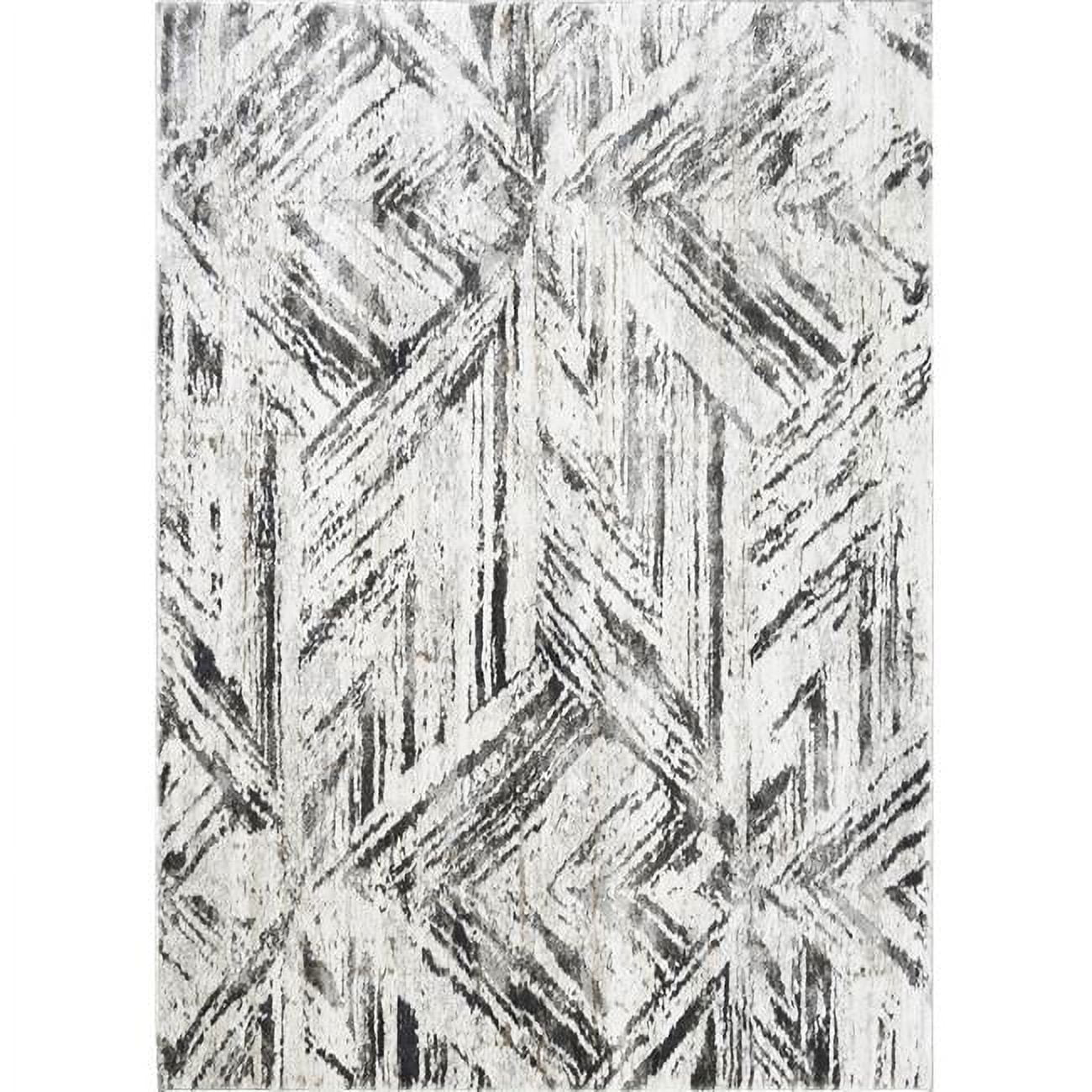 5 ft. 3 in. x 7 ft. 3 in. Rhapsody Prism Area Rug - Ivory - Walmart.com