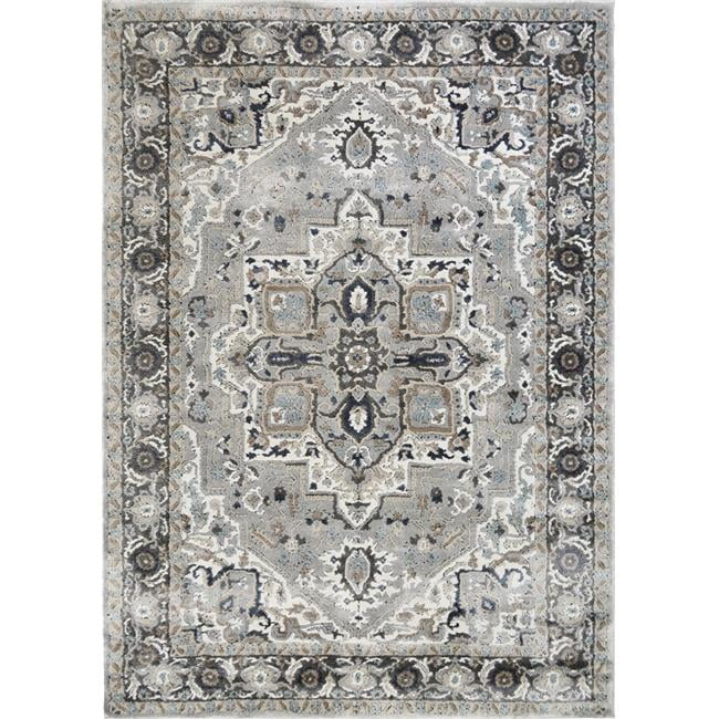 5 ft. 3 in. x 7 ft. 3 in. Rhapsody Sutton Area Rug - Gray - Walmart.com