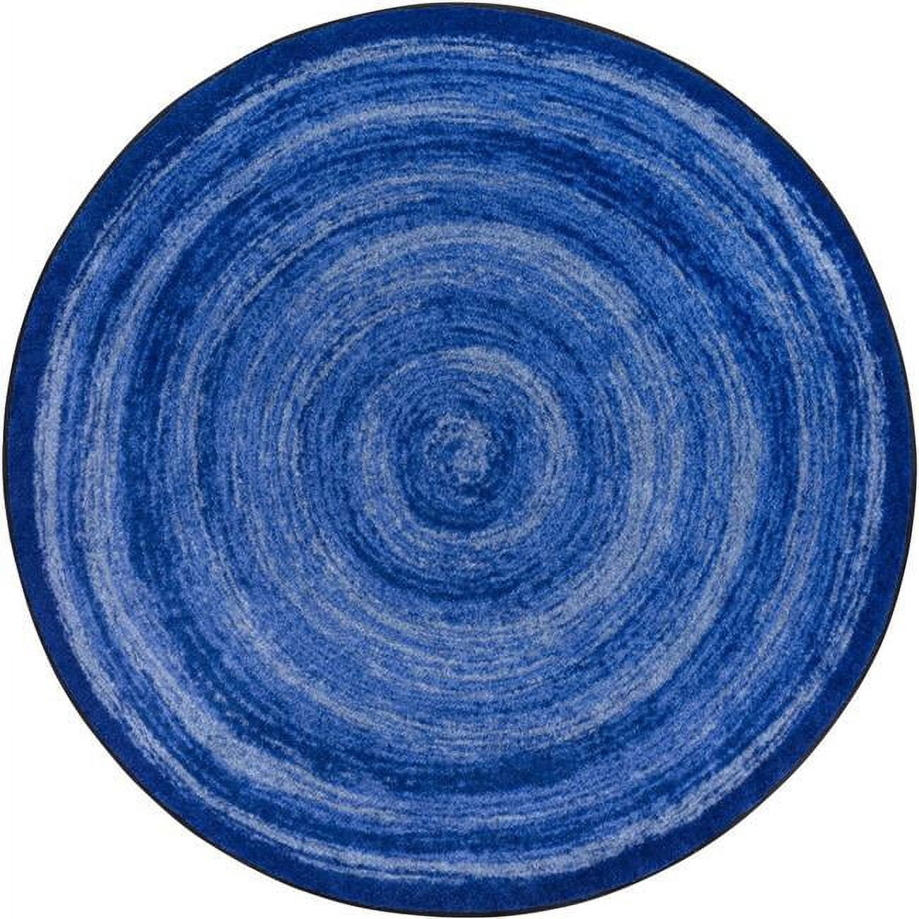 5 ft. 4 in. Feeling Fun Children Round Rug Blue - Walmart.com