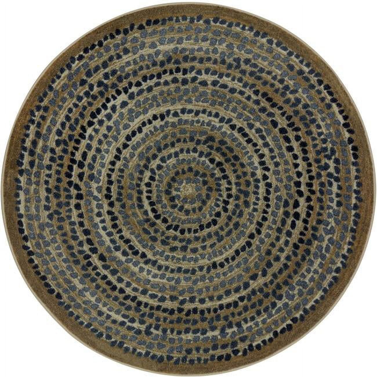 5 ft. 4 in. Peaceful Pebbles Children Round Rug Slate - Walmart.com