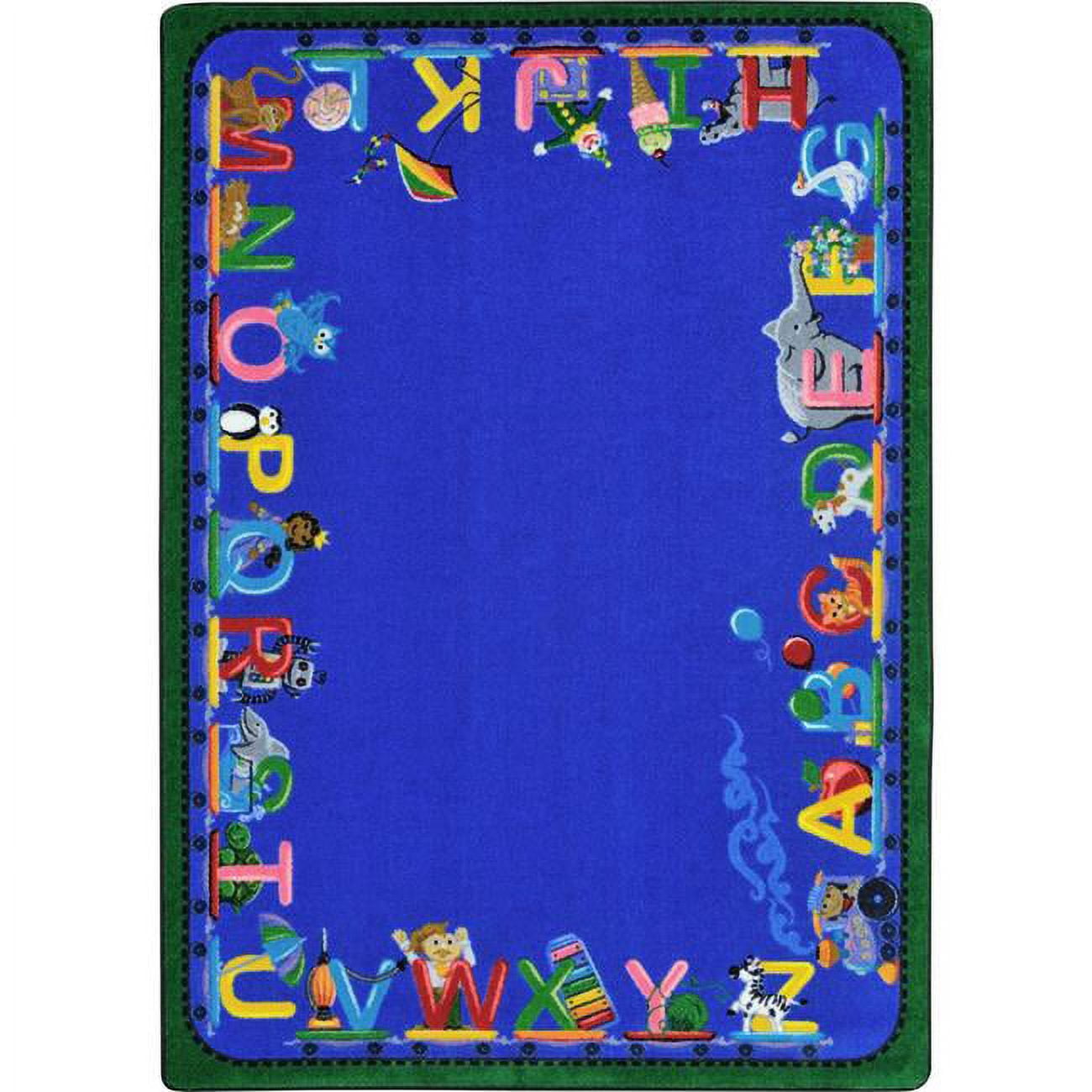 5 ft. 4 in. x 7 ft. 8 in. Choo Choo Letters Classroom Kid Essentials ...