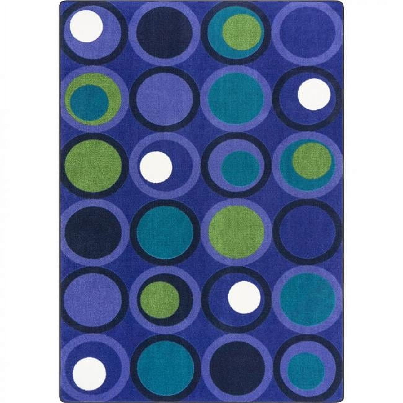 5 ft. 4 in. x 7 ft. 8 in. Circle Back Rectangle Area Rug Indigo ...