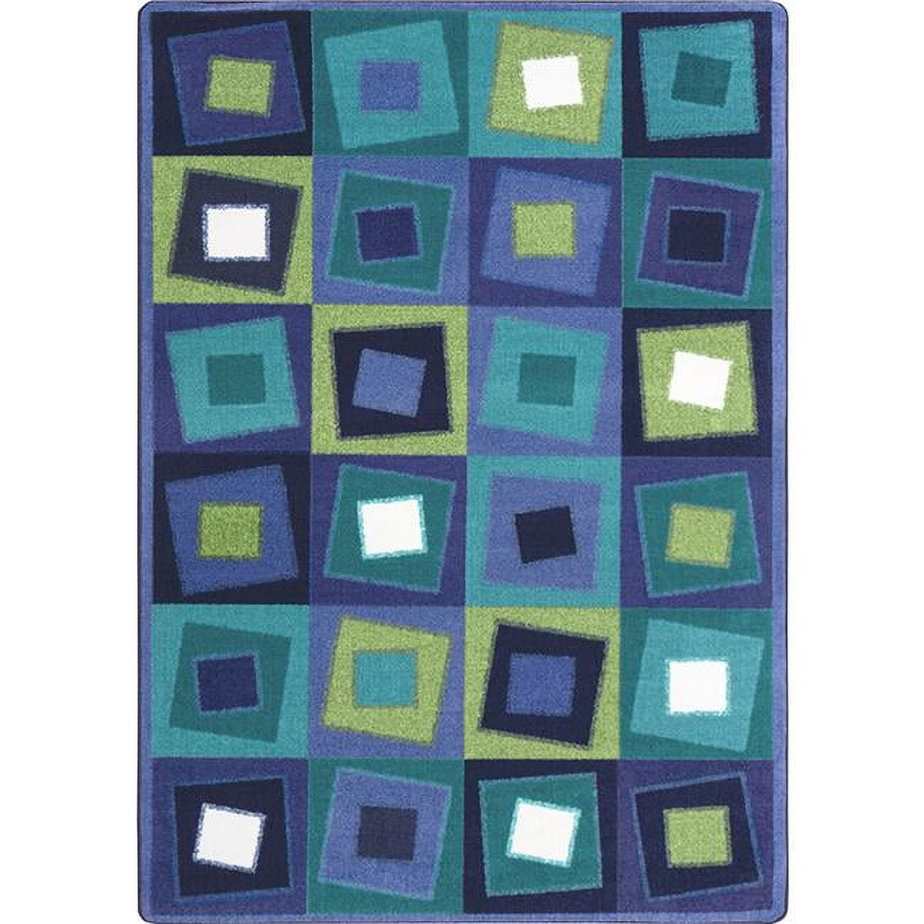 5 ft. 4 in. x 7 ft. 8 in. Off Balance Rectangle Area Rug Violet ...