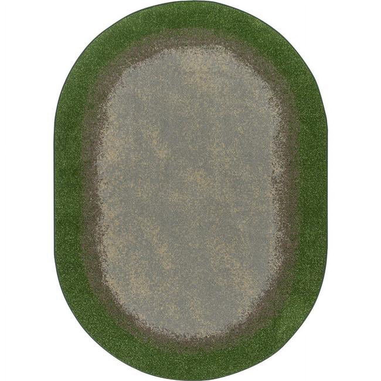 5 ft. 4 in. x 7 ft. 8 in. Urban Edges Children Oval Rug Meadow ...