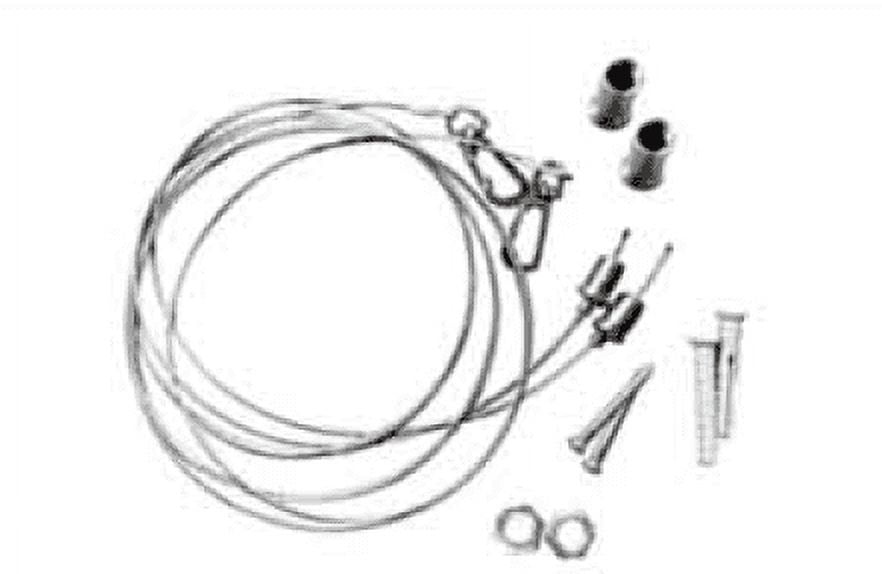5 ft. Ceiling Suspension Cable Hanging Kit for 2x2, 1x4, and 2x4 LED ...