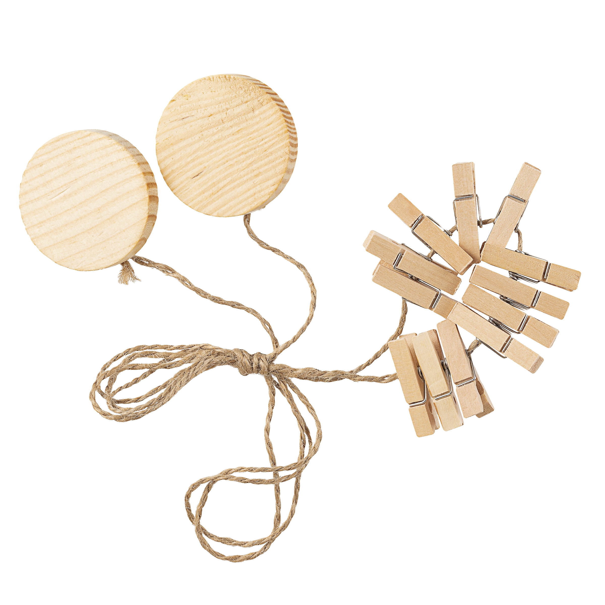 5-ft Clothespin Photo Display Garland: Makes 1 - Walmart.com