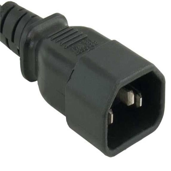 5 ft. Computer Power Extension Cord - IEC320 C13 to IEC320 C14 - Black ...
