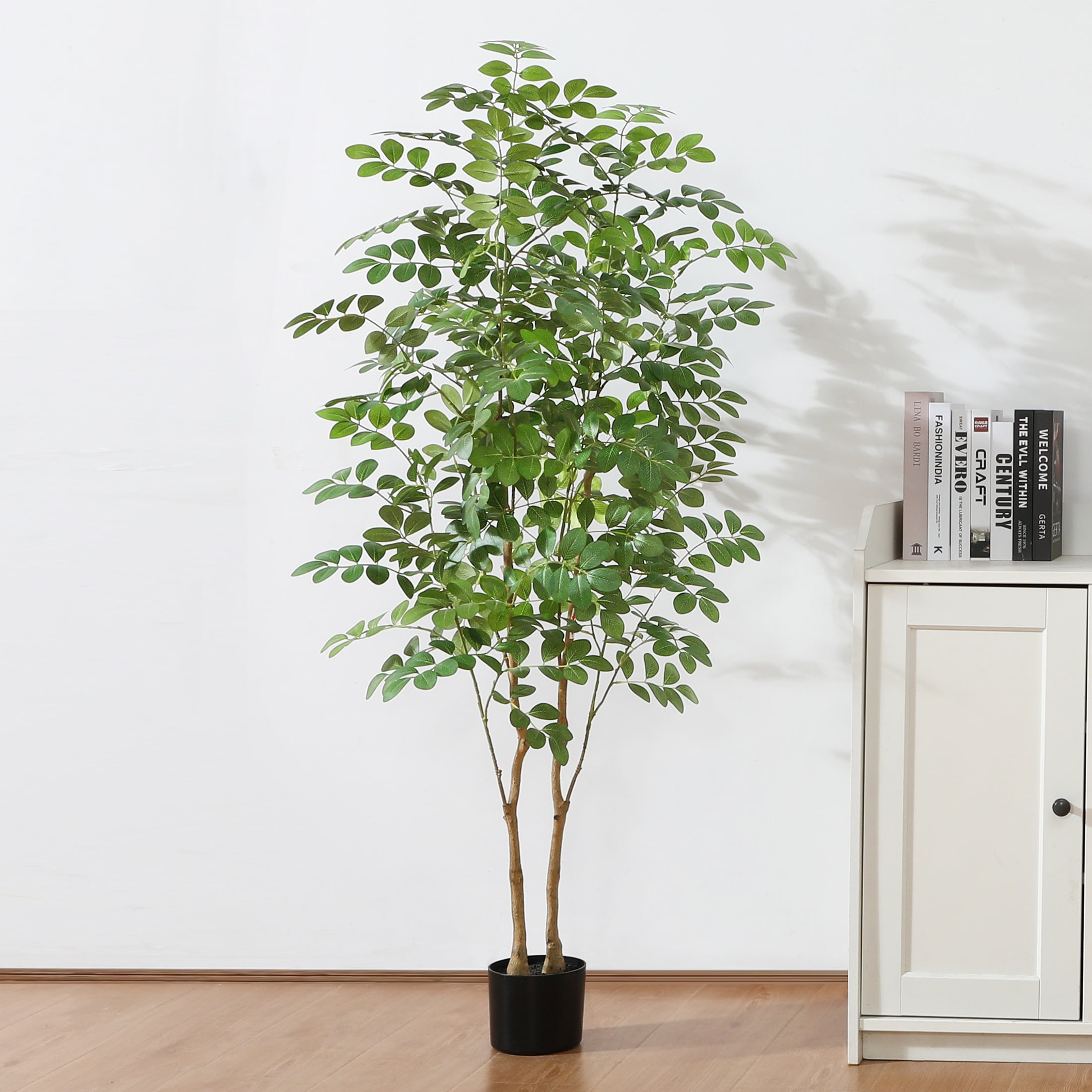 5 ft Faux Moringa Oleifera Tree in Pot, Artificial Horse Radish Tree ...