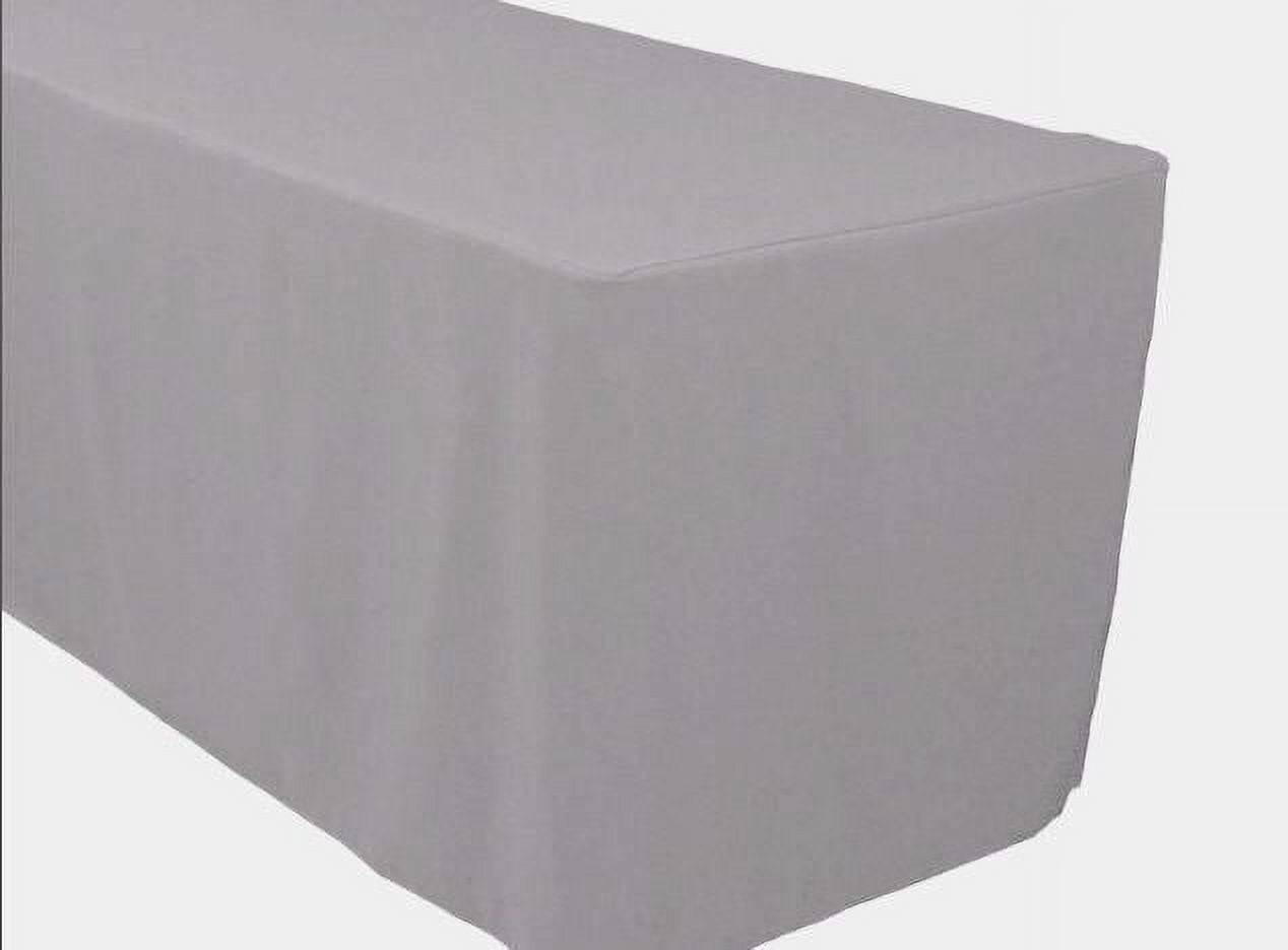 5' ft. Fitted Polyester Table Cover Trade show Booth banquet TABLECLOTH ...