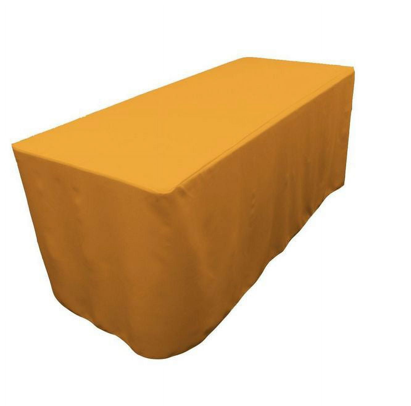 5' ft. Fitted Polyester Table Cover Trade show Booth wedding DJ ...