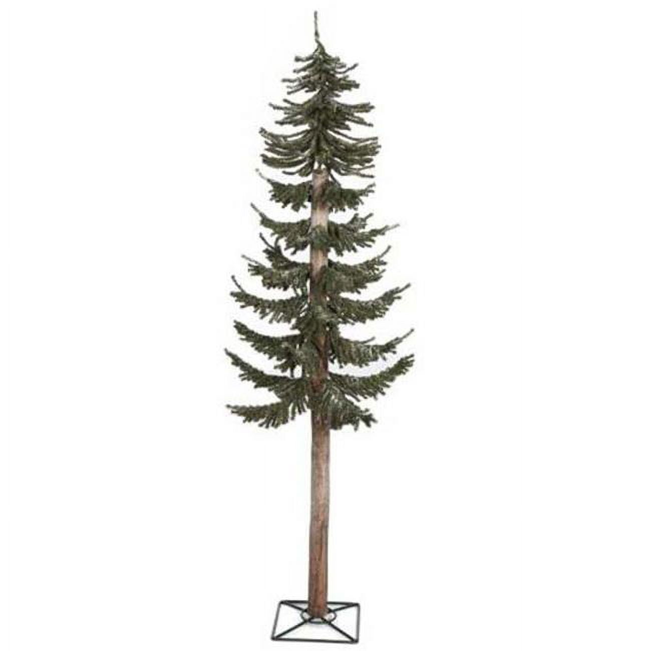 5 ft. Flocked Pine Tree - Green - 5' - Walmart.com