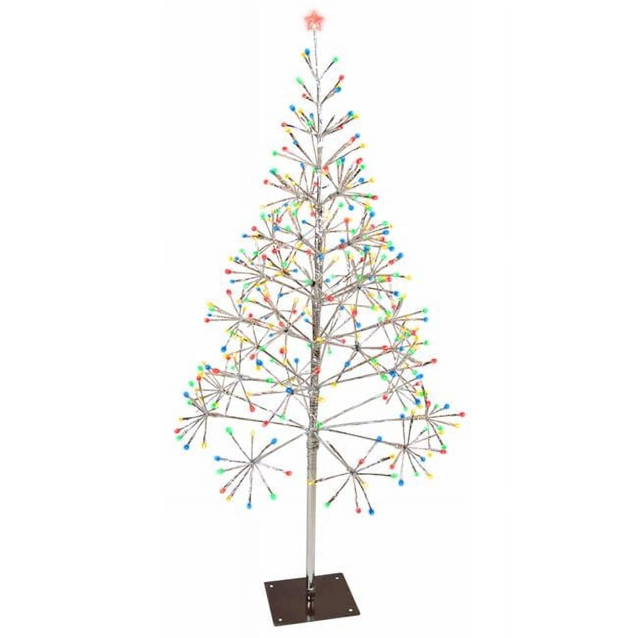 Walmart 5 ft. LED Multi Pathway Decor Shimmering Christmas Tree Lights ...