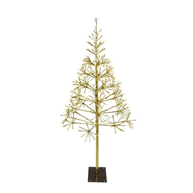 Walmart 5 ft. Christmas Walkway Lights, LED Shimmering Tree Home ...