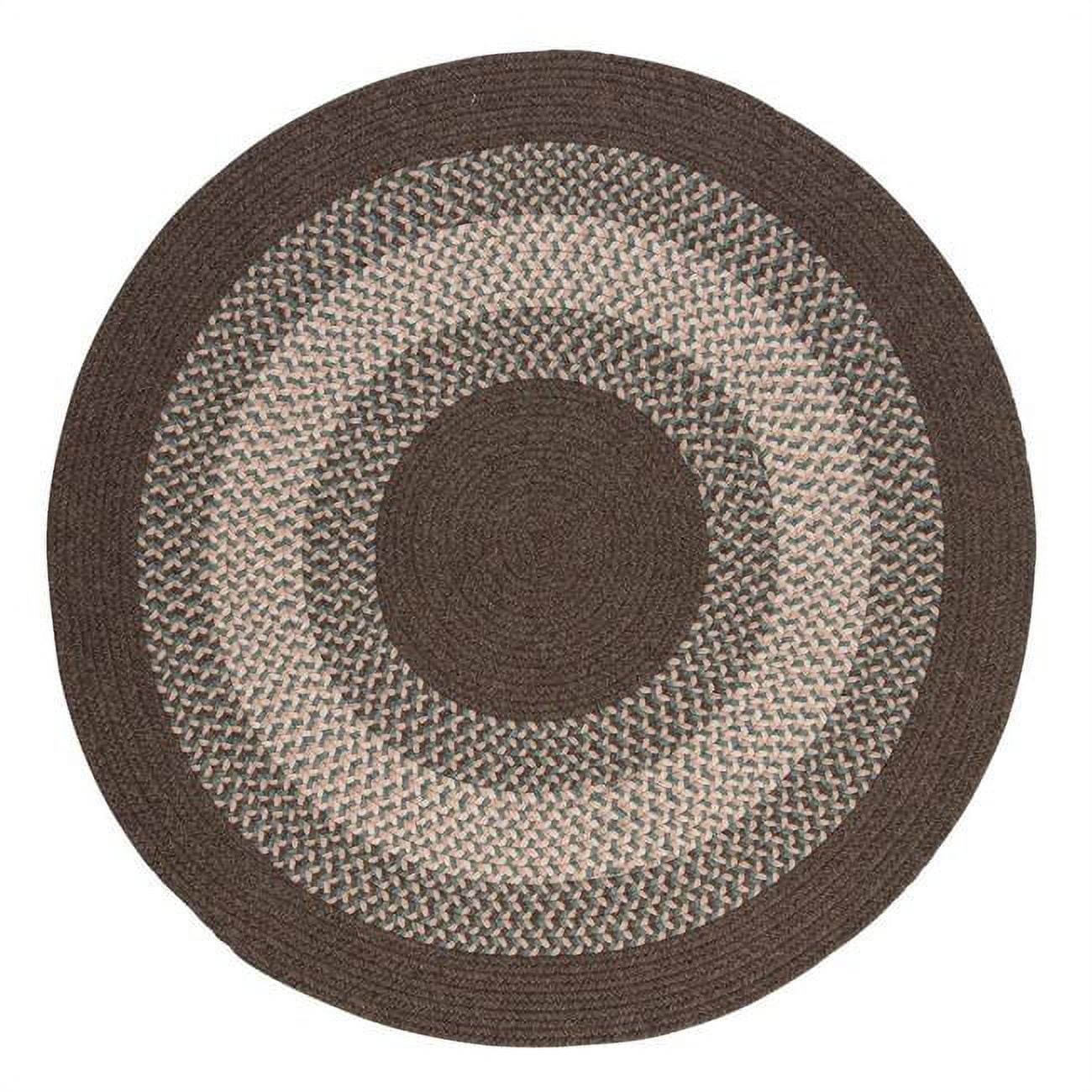 5 ft. North Ridge Round Braided Rug, Bark - Walmart.com