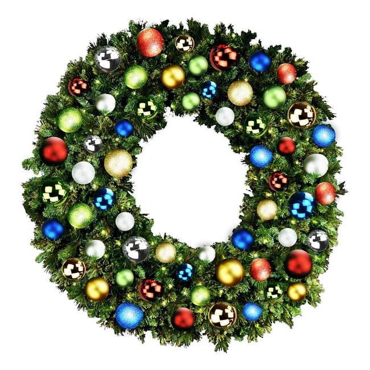 5 ft. Pre-Lit LED Blended Pine Christmas Decorated with The Fiesta ...