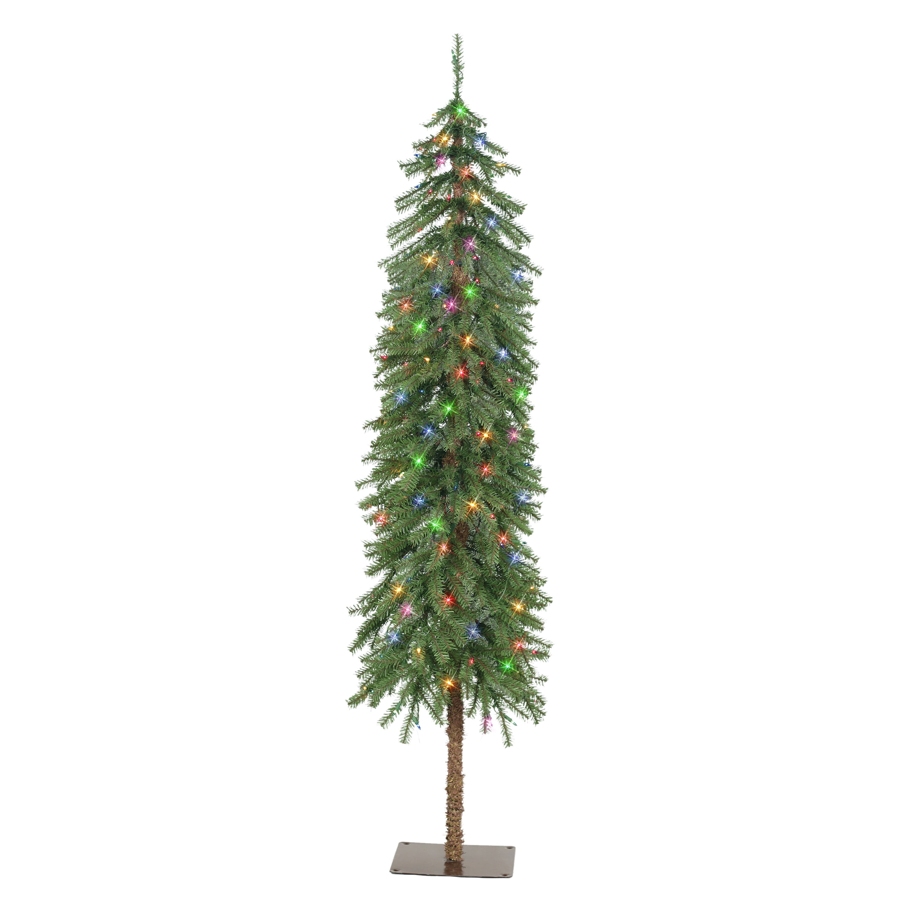 5 ft Pre-Lit Multi-Color Alpine Artificial Tree - Walmart.com