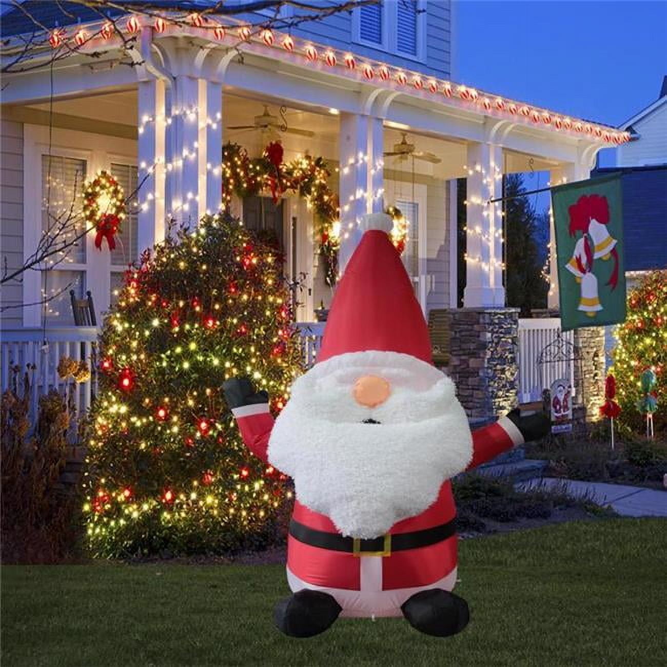 5 ft. Santa Gnome Inflatable - Walmart.com