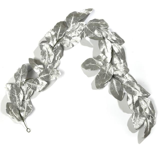 5 ft. Silver Leaf Garland - Walmart.com