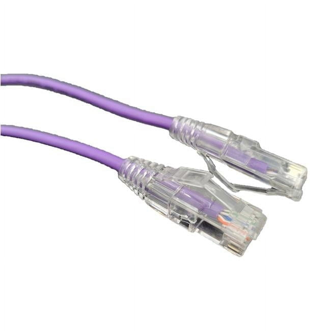 5 ft. Slim 28AWG CAT 6A UTP Patch Cable, Purple - Pack of 5 - Walmart.com