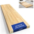 5 ft Solid Birch Wood Unfinished Butcher Block Countertop, 60" x 25" x ...